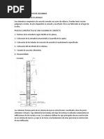 Proceso Constructivo de Una Columna de Concreto | PDF | Hormigón | Pandeo