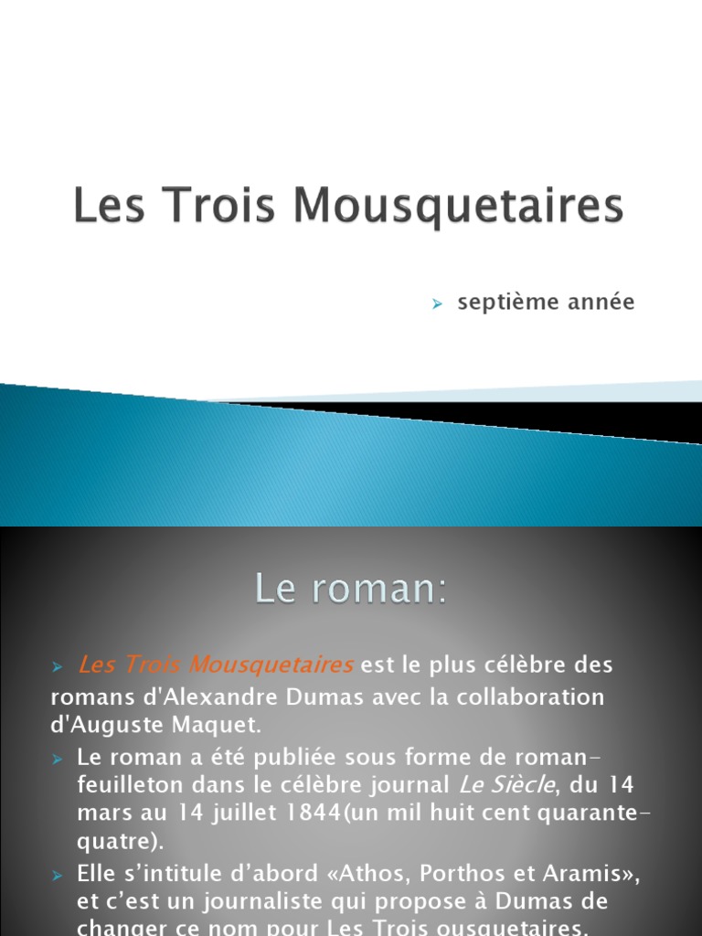 Les Trois Mousquetaires | PDF | Les Trois Mousquetaires | Romans français
