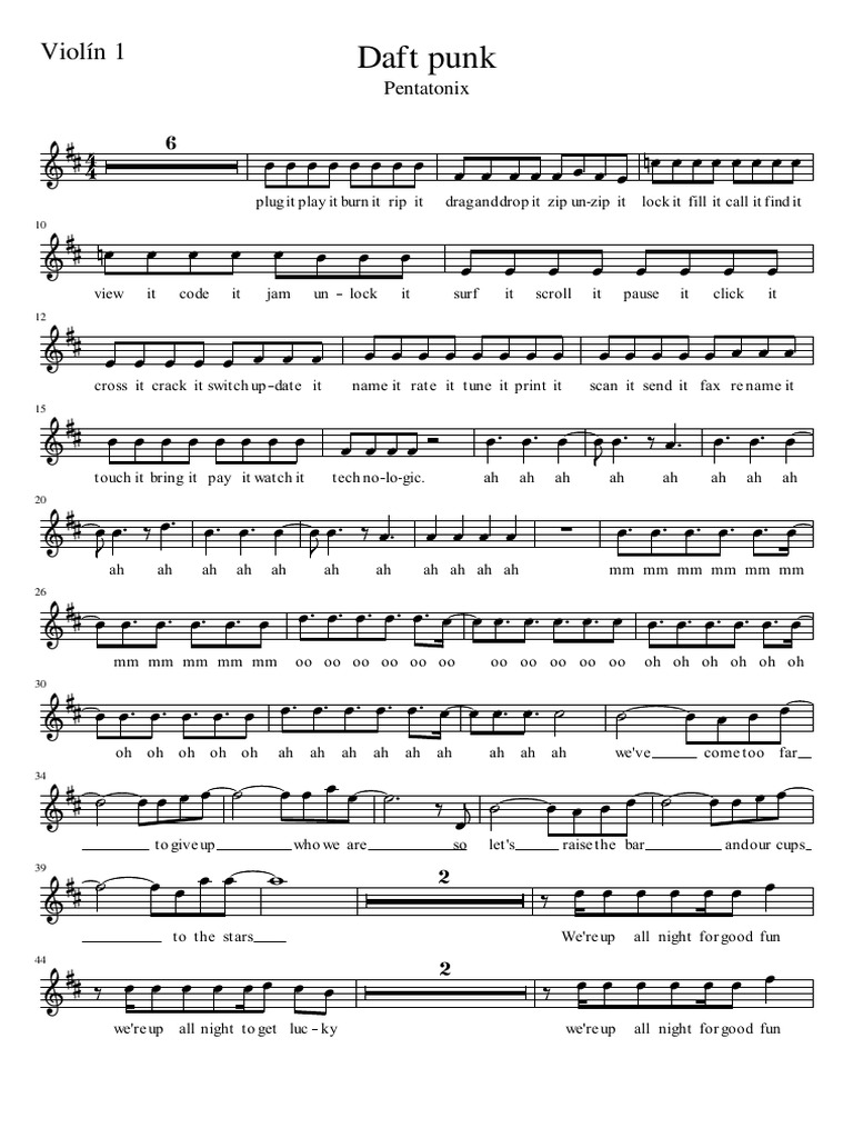 Daft Punk-Violín 1 PDF | PDF