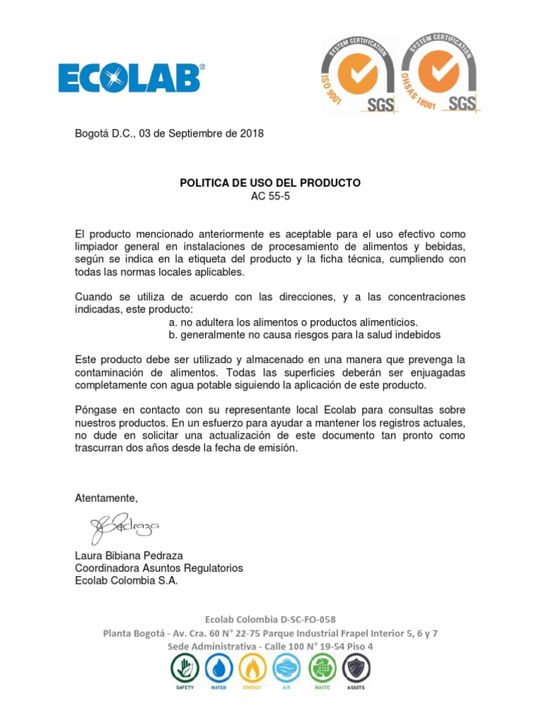 Carta Ac 55 5 PDF | PDF