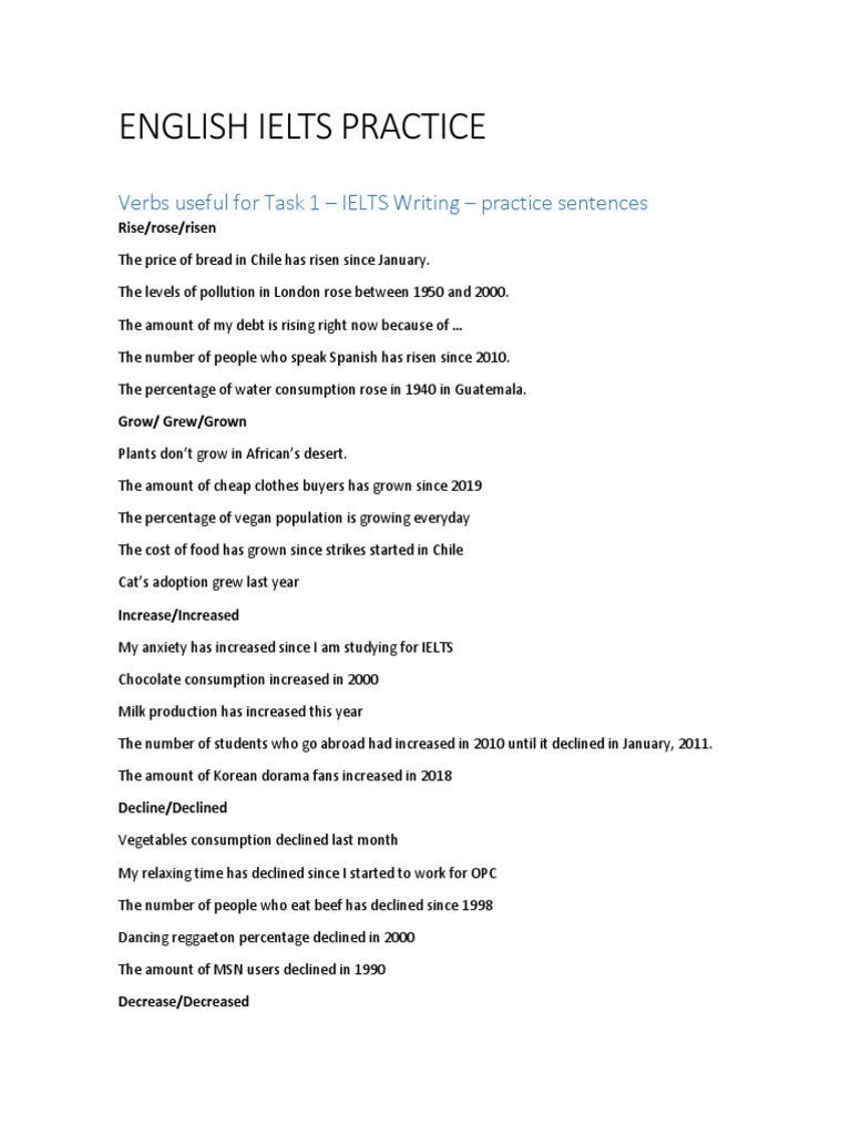 English Ielts Practice | PDF | English Grammar | Adverb