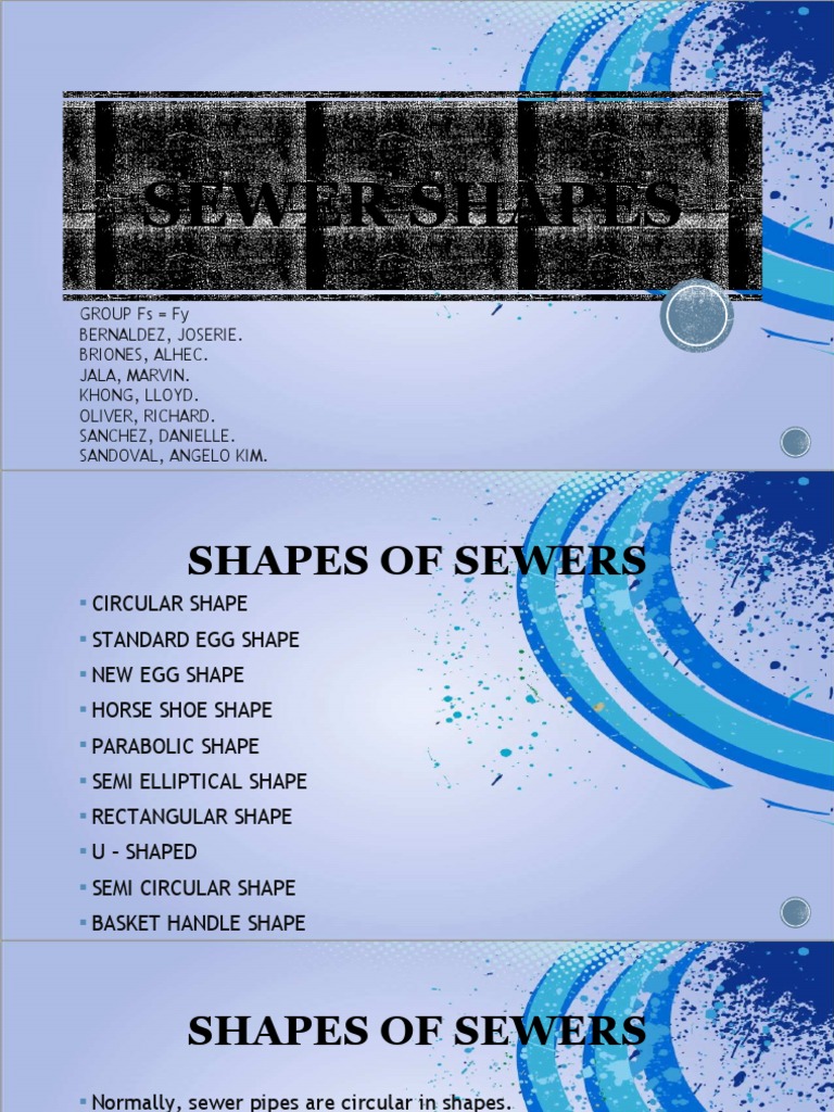 Sewer Shapes (Report) (CE 503) - Group (Fs Fy) | PDF | Sanitary Sewer ...