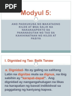 Ang Kahulugan NG Dignidad | PDF