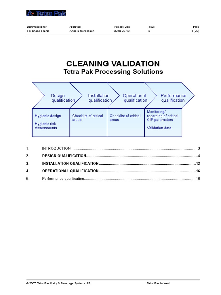 CIP Validation Exhibit4 | PDF | Verification And Validation | Hygiene