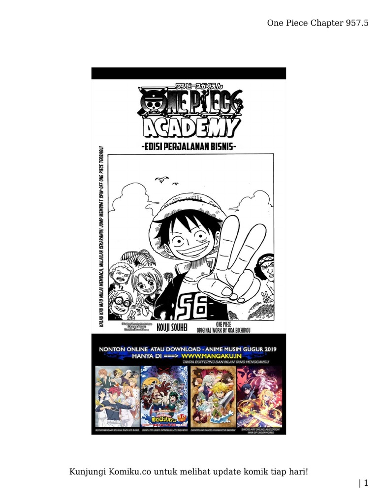 Komiku - Co One Piece Chapter 957.5 PDF | PDF
