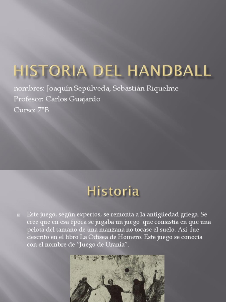 Historia Del Handball | PDF