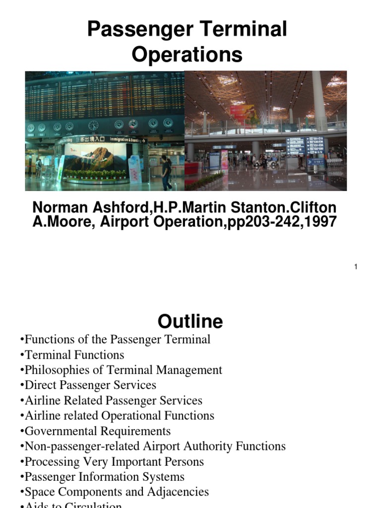 Passenger Terminal Operations Overview | PDF | Airport | Baggage