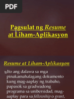 Halimbawa NG Resume | PDF