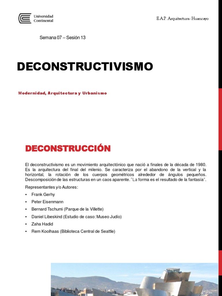 Decontructivismo | PDF | Movimientos filosóficos | Teorías filosóficas