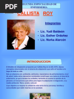 Modelo de Adaptacion de Callista Roy | PDF | Enfermería | Adaptación