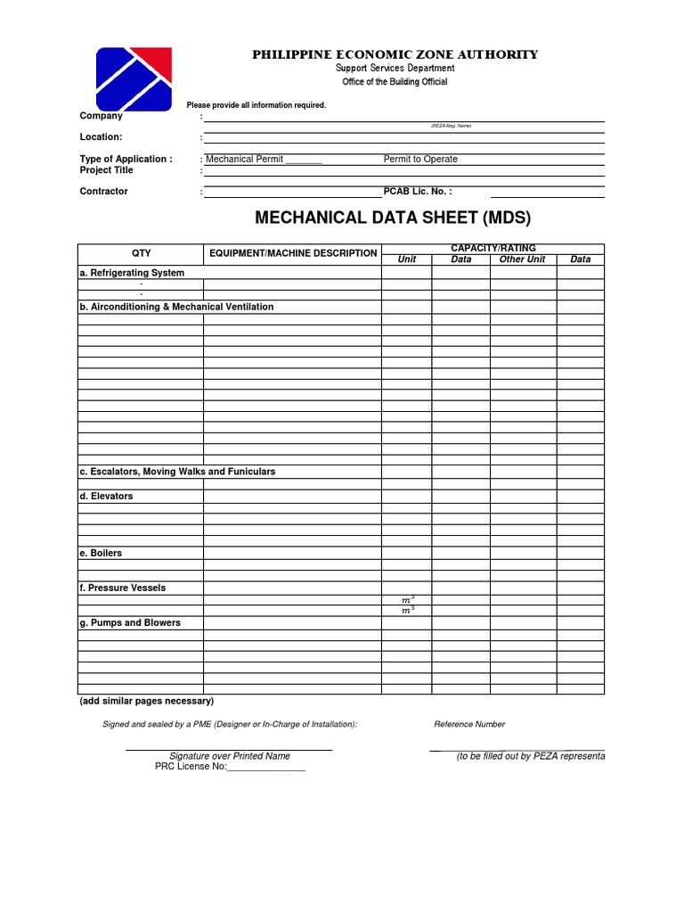 Peza Mds | PDF | Machines | Hvac