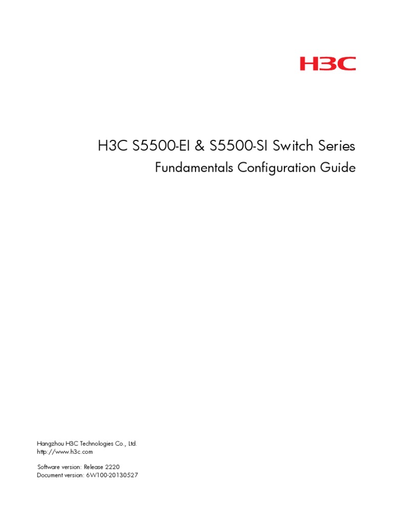 01-Fundamentals Configuration Guide-Book PDF | PDF | Network Switch ...