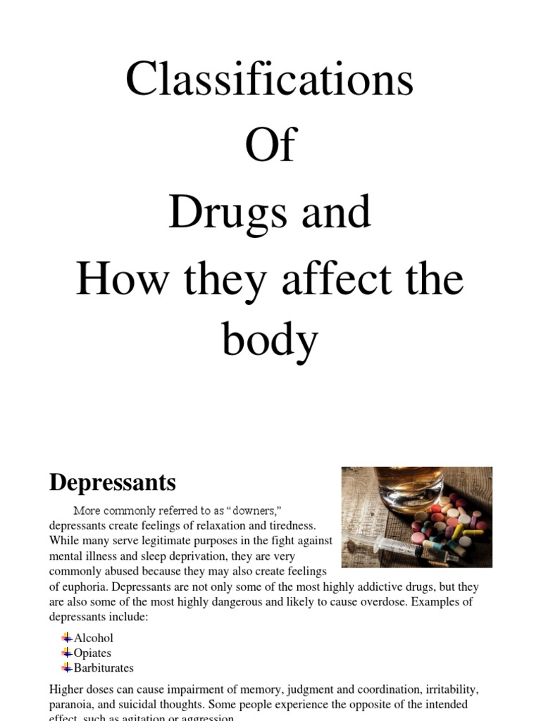Classifications of Drugs | PDF | Hallucinogen | Stimulant