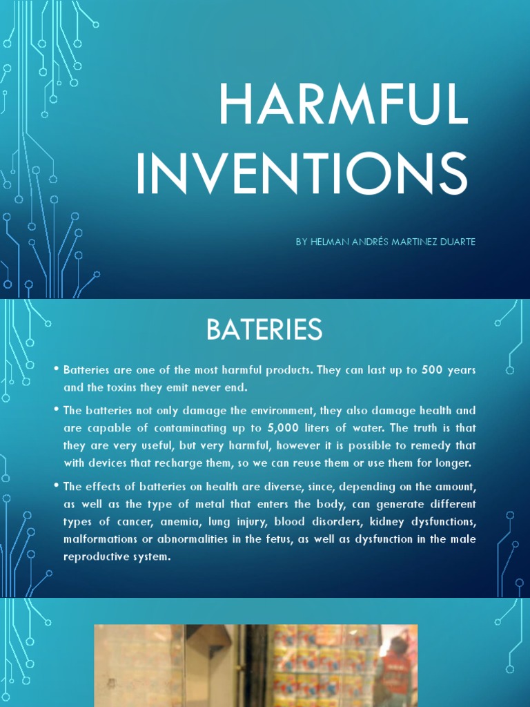 Harmful Inventions: by Helman Andrés Martinez Duarte | PDF | Plastic ...