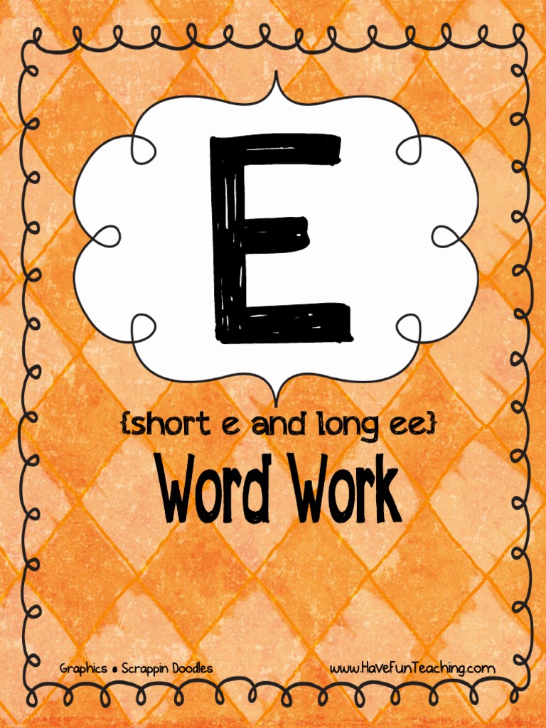 E Word Work Activity | PDF