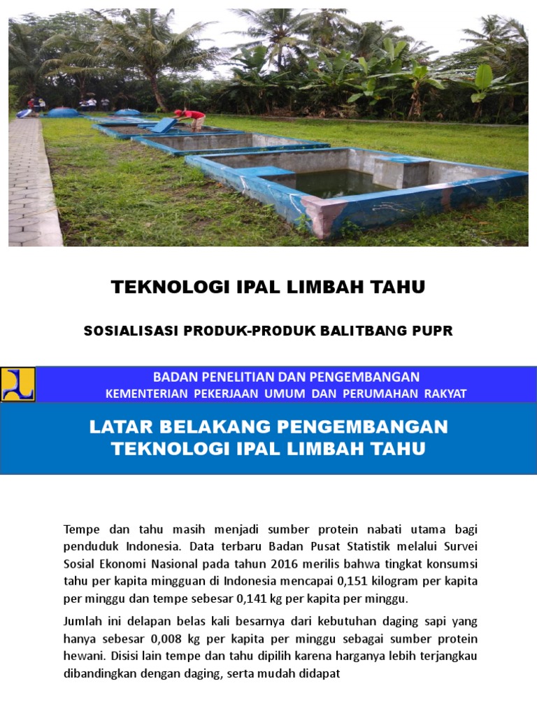 Teknologi Ipal Limbah Tahu | PDF