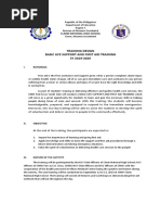 Request Letter First Aid Training and BLS | PDF | First Aid | Emergency ...