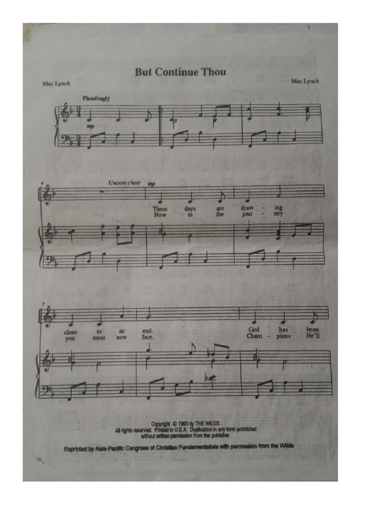 But Continue Thou | PDF