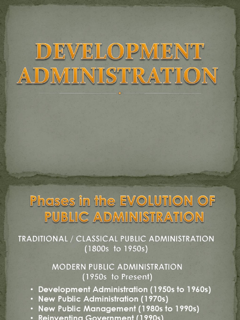 Development Administration | PDF | Public Administration | State (Polity)