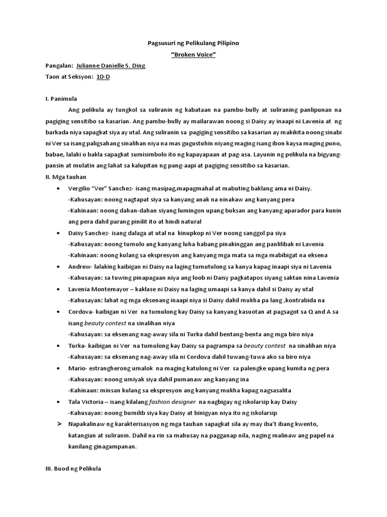 Pagsusuring Papel Grade 10 2 | PDF