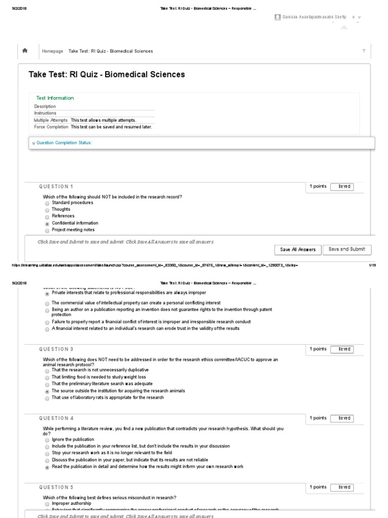 RI Test Attempt 3 | PDF | Science