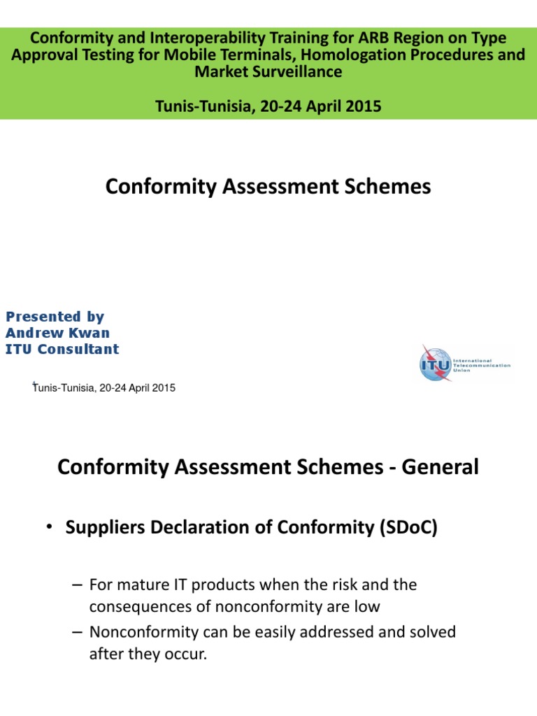Conformity Assessment Schemes Overview | PDF | Evaluation | Engineering