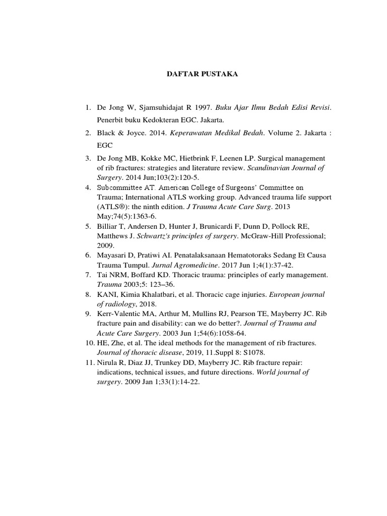 Dafpus Fraktur Iga | PDF