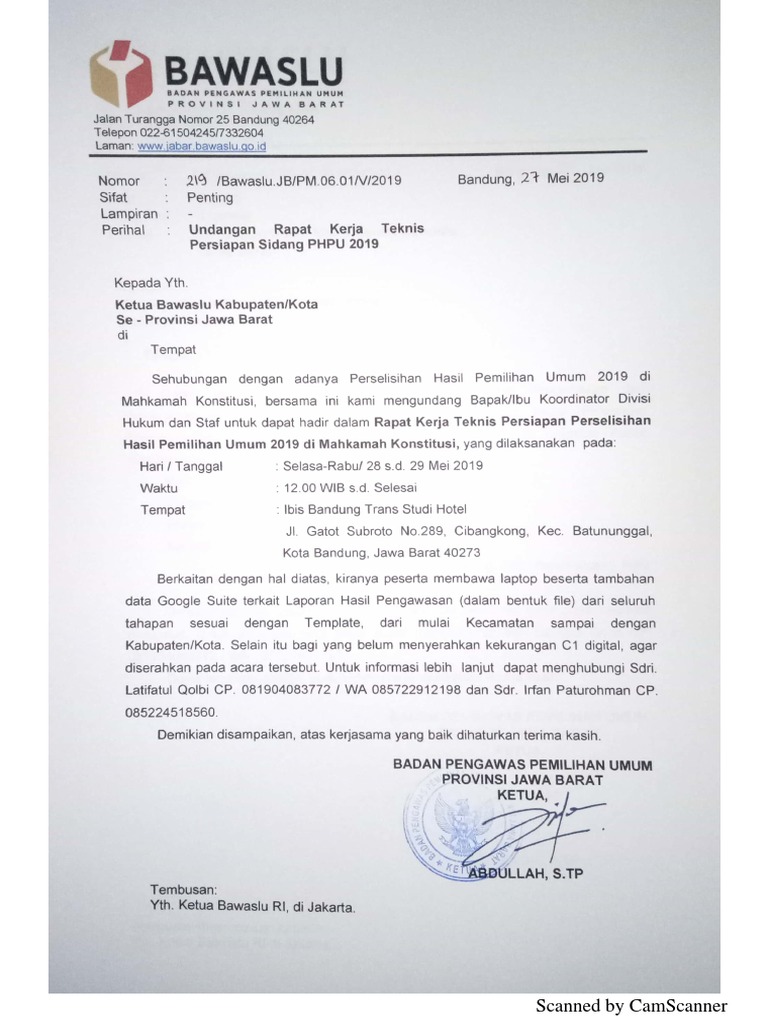 Undangan Raker | PDF