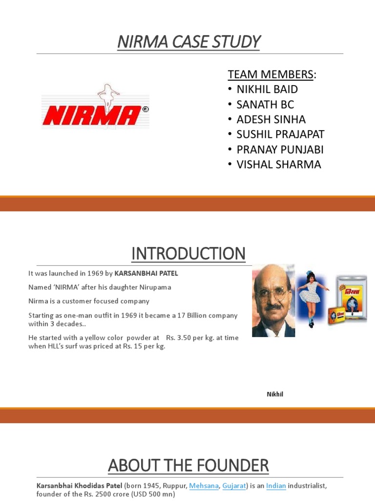 Nirma Case Study | PDF | Brand | Market (Economics)