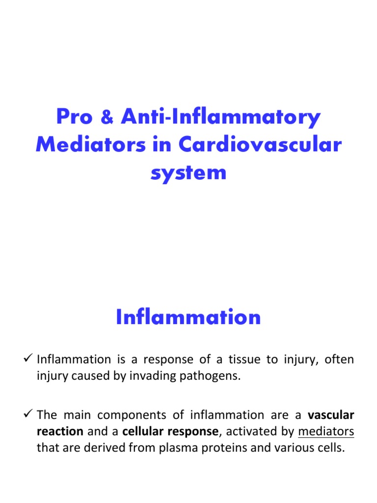 Apr 10 - Mediator Pro Dan Anti Inflamasi Kardoivaskuler | PDF ...