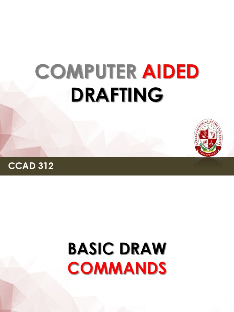 CCAD 312 Basic CAD Drawing Commands | PDF