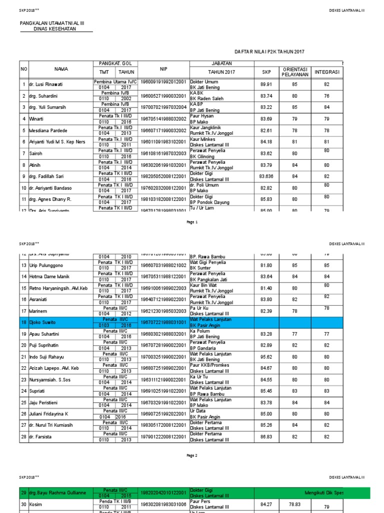 Format SKP 2018 | PDF