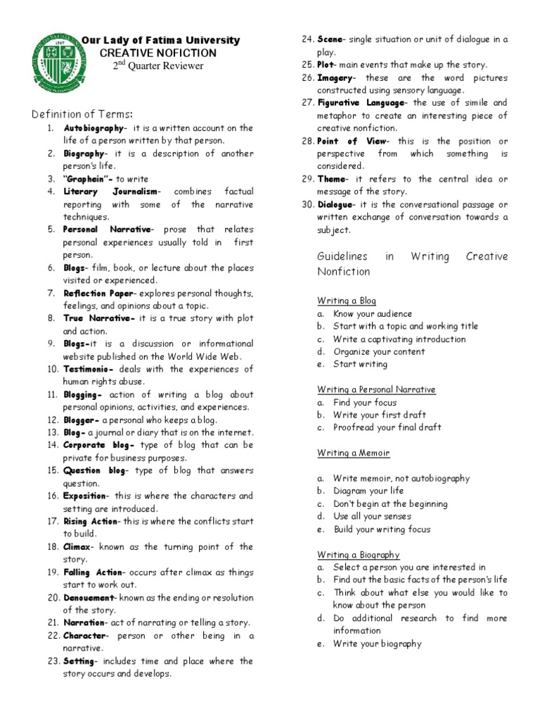 Understanding Creative Nonfiction: A Comprehensive Guide to Key Concepts, Genres and Writing ...