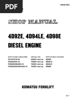 Toyota Forklift Engine 1dz II Model Service Repair Manual | PDF