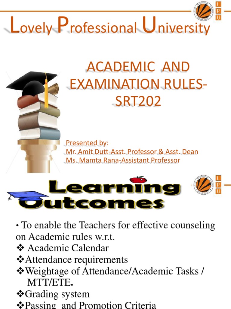 LPU Academic Rules | PDF | Students | Academic Degree