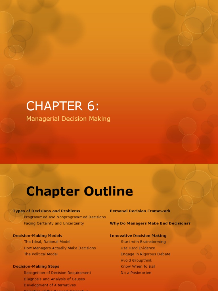 Managerial Decision Making | PDF | Decision Making | Goal