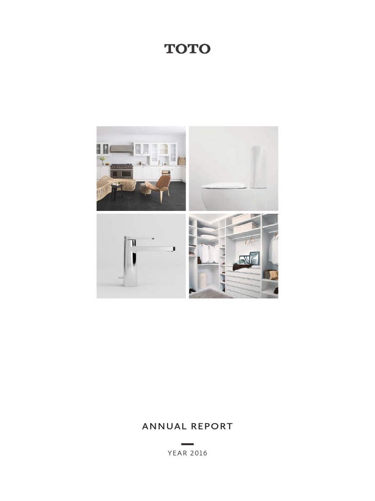 TOTO Annual Report 2016 | PDF | Dividend | Economies