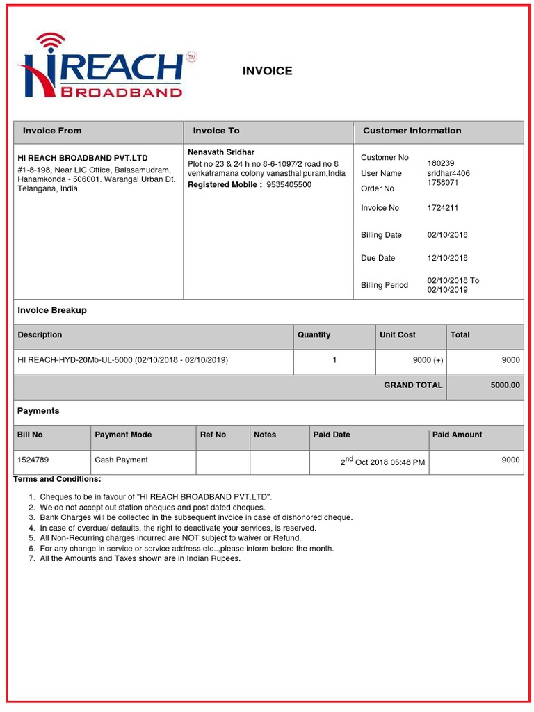 Data Card | PDF | Invoice | Cheque