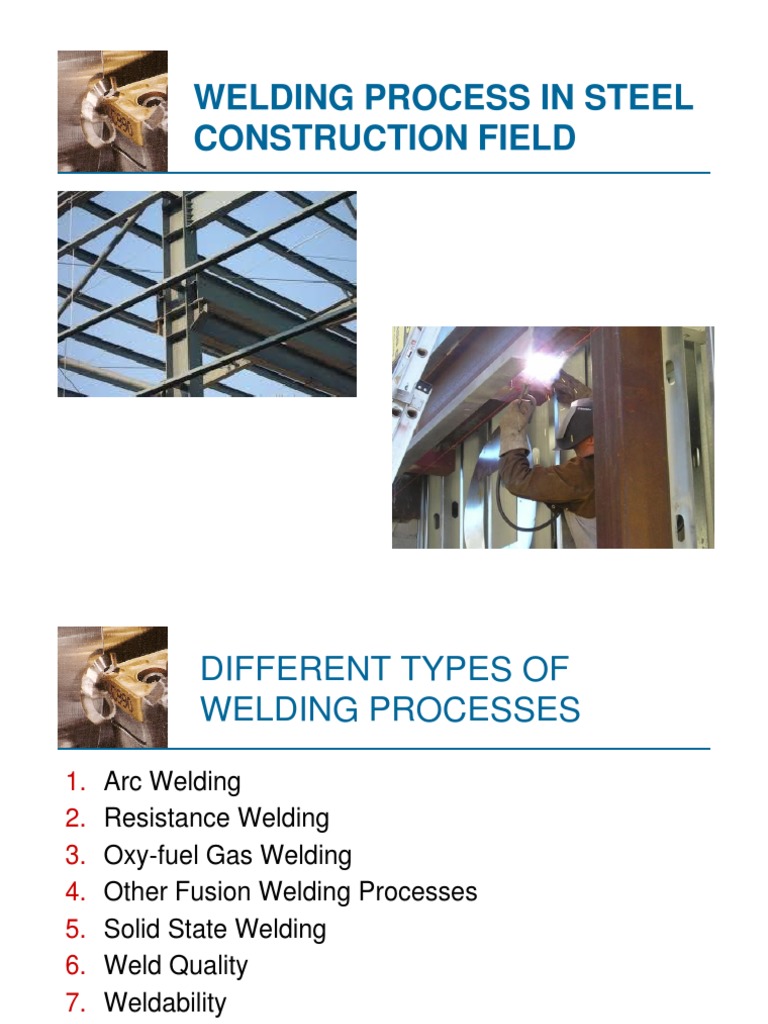 Welding Process in Steel Construction Field | PDF | Welding | Construction