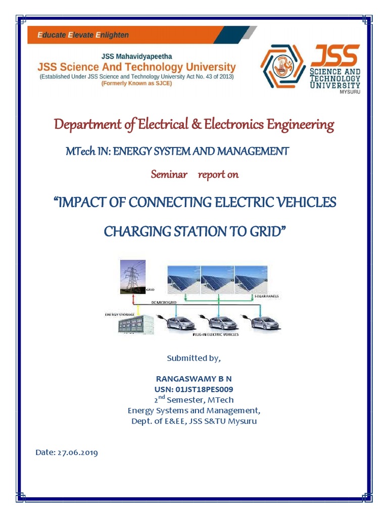 Electric Vehicle Charging Station | PDF | Battery Charger | Electric ...