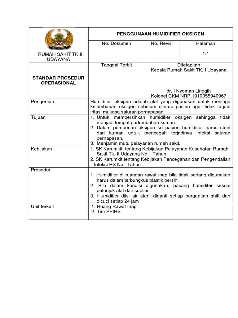Spo Humidifier Oksigen | PDF