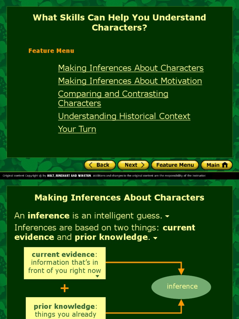 Unit 2 Characterization Inferences | PDF | Inference | Motivation