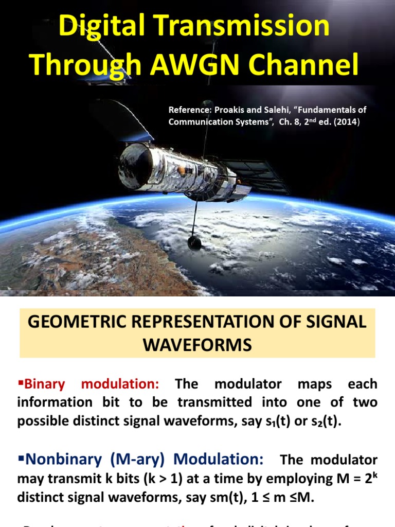 Digital Transmission Through AWGN Channel | PDF | Modulation | Media ...