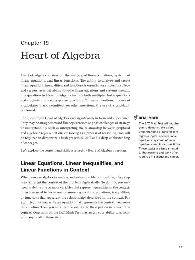 SAT and PSAT Subscores in Math | PDF | Inequality (Mathematics) | Equations