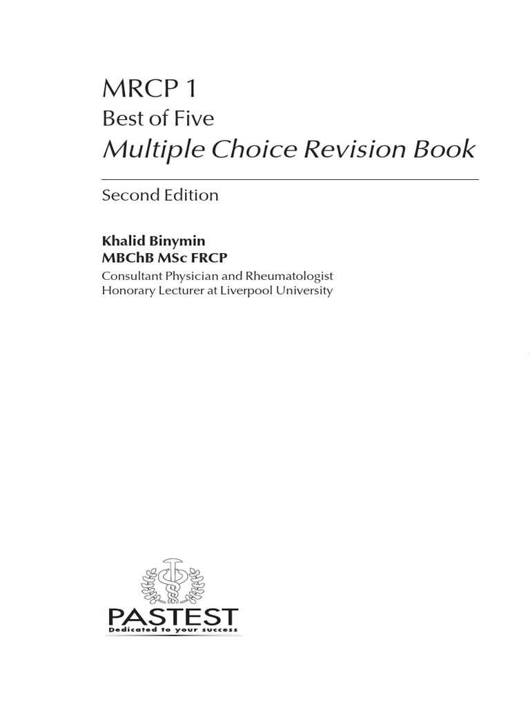 MRCP 1 Multiple Choice Revision Book: Best of Five | Download Free PDF ...