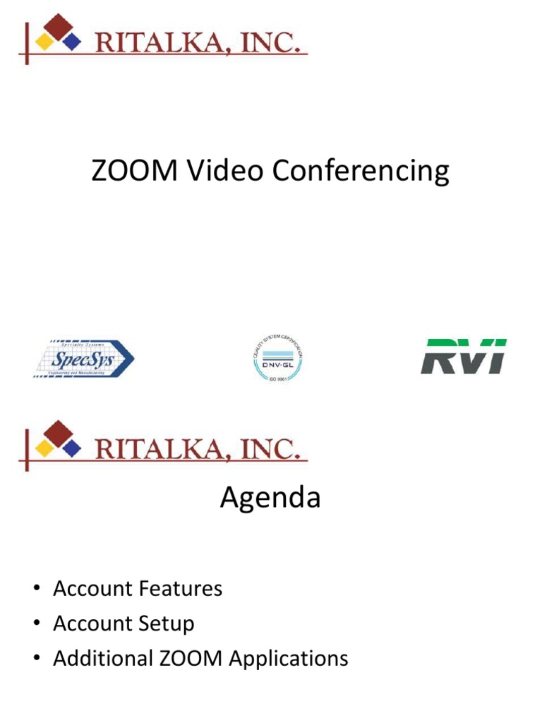 ZOOM Video Conferencing Features & Setup | PDF