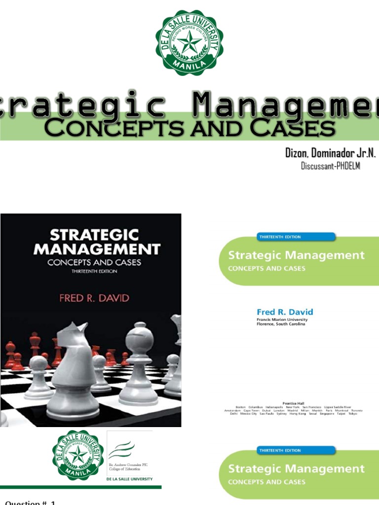 Strategic Management: Concept and Cases (Book Review) | PDF | Strategic ...