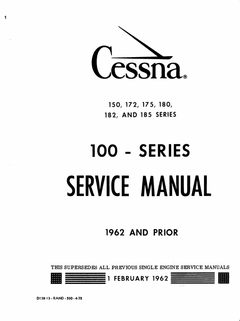 +CESSNA-150-185 - Pre63-Service Manual PDF | PDF