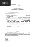 AFFIDAVIT OF CITIZENSHIP - Sample | PDF