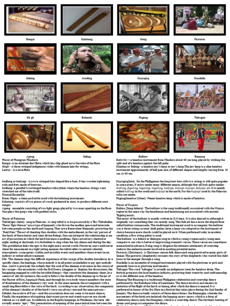 Music of Mindoro Palawan Visayas | PDF | Music Technology | Performing Arts